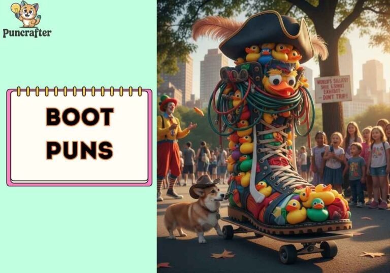 204+ Hilarious Boot Puns That ll Knock Your Socks Off 2026 - puncrafter.com